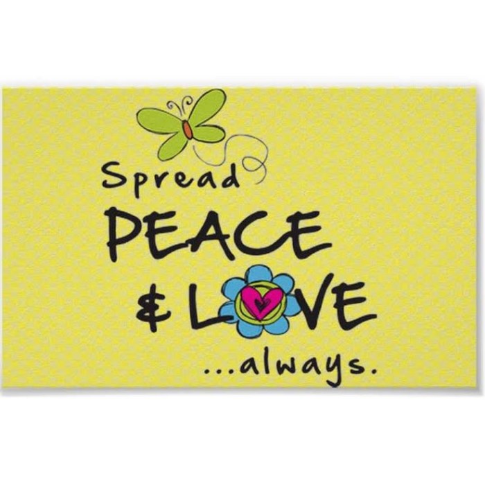Peace, Spread it… – Onward To Perfection.com